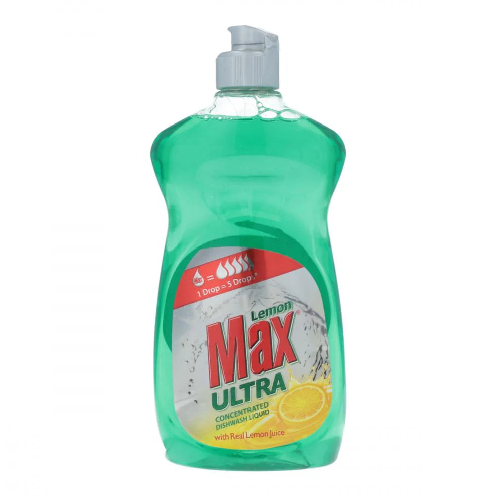 LEMON MAX DISHWASH LIQUID ULTRA GREEN 500 ML – kharedo