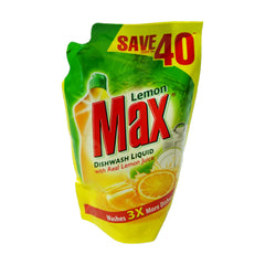 LEMON MAX DISHWASH LIQUID LEMON POUCH 450 ML – kharedo