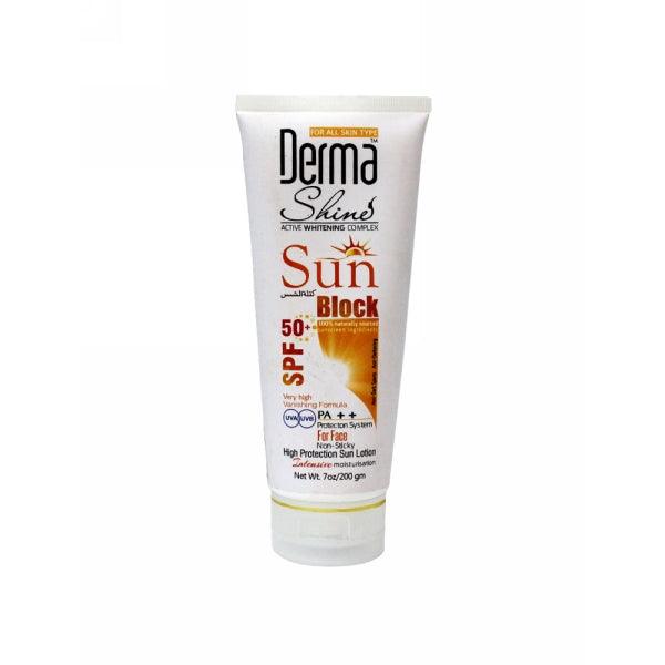 DERMA SHINE 50SPF SUN BLOCK 200GM – kharedo